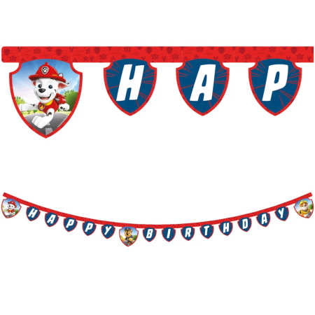 GIRLANDA PAPIEROWA HAPPY BIRTHDAY PSI PAW PATROL 200 CM | 15,20 zł ...