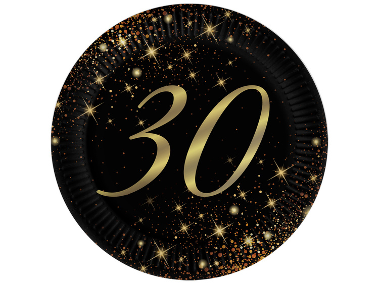 TALERZYKI PAPIEROWE SPARKLING 30 URODZINY | 4,49 zł | Mix Party